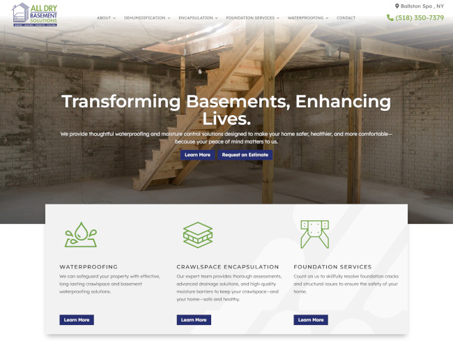 Our New Website is Live! | All Dry Basement Solutions